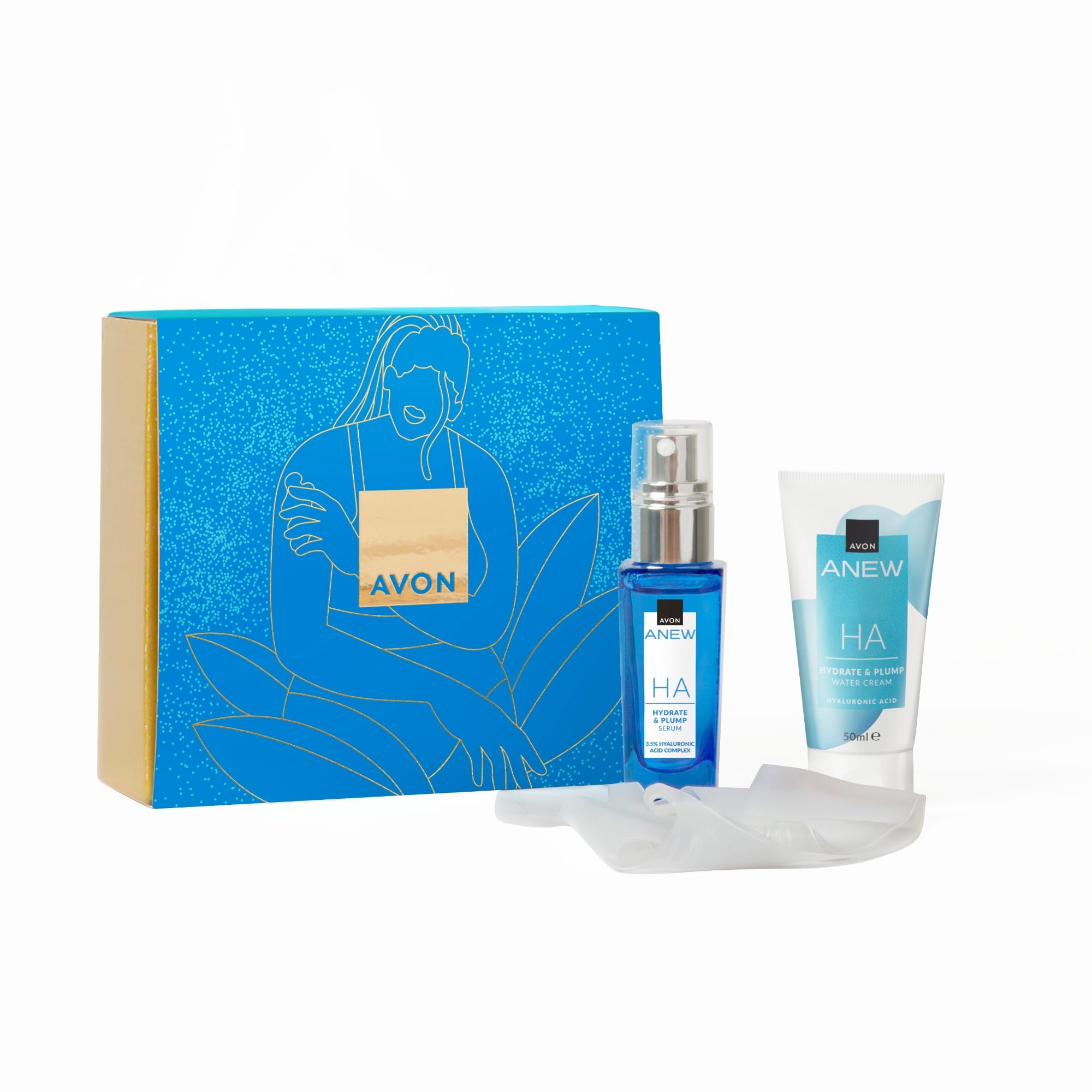 Avon Anew Spa at Home Hydrating Hyaluronic Gift Set, Contains Hydrate ...