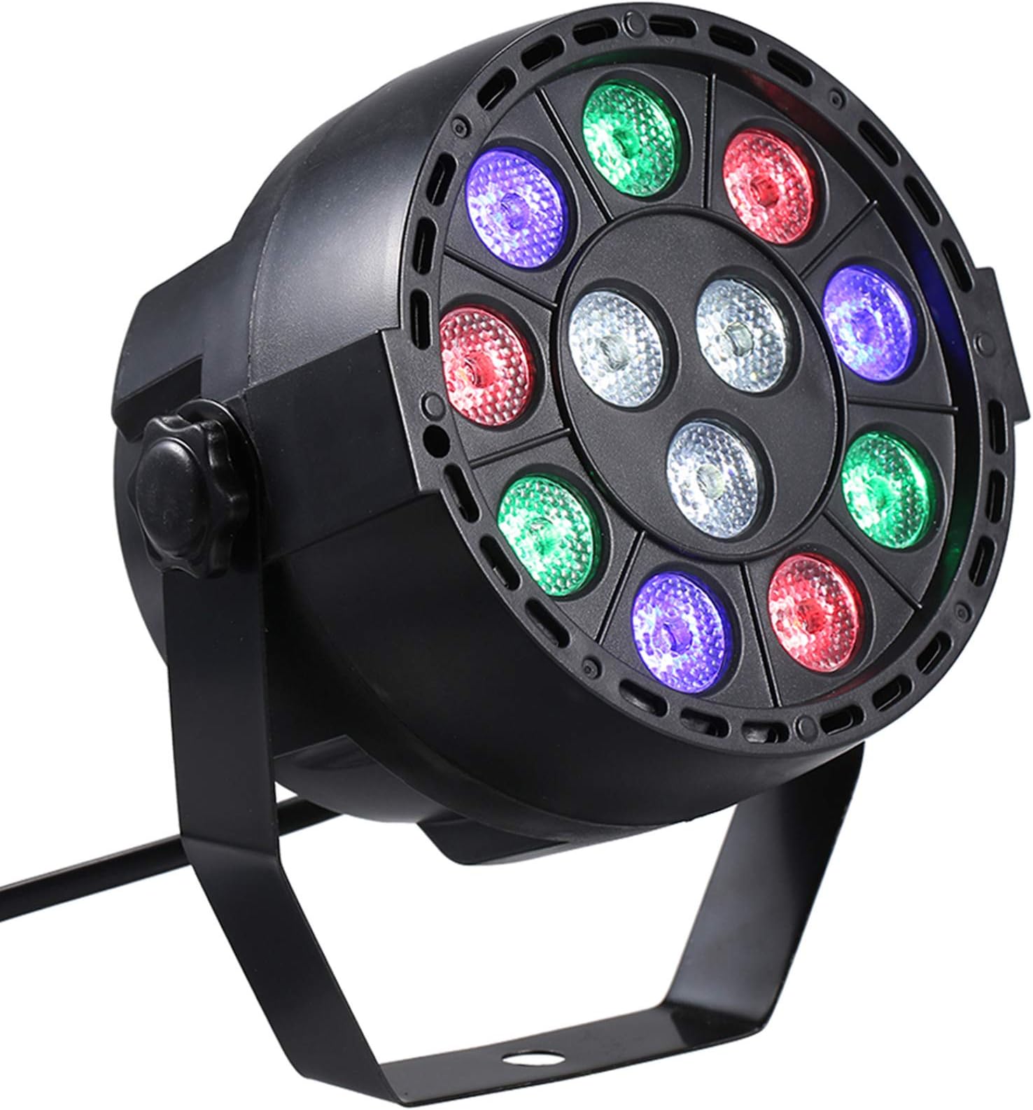 Lixada RGB Color Mixing Par Lights, 8 Channel Stage Light with DMX ...