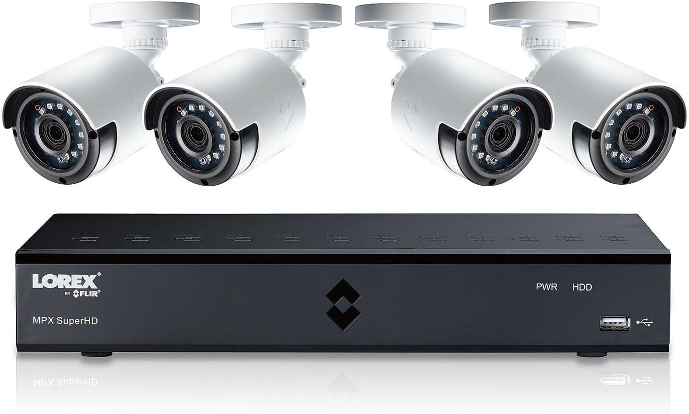 Amazon.com : 4.0-Megapixel Super HD 4-Channel 4-Camera Security System ...