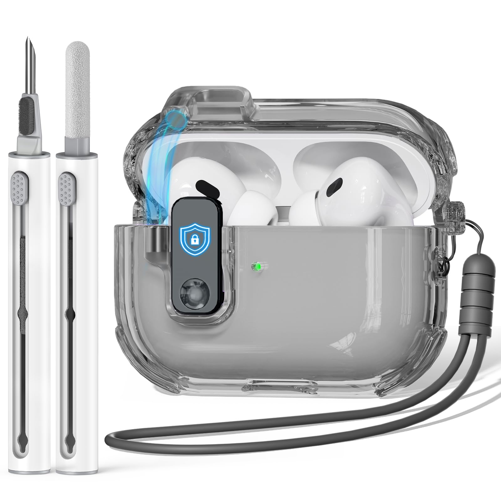 Amazon.com: Inesore for AirPods Pro 2nd Generation Case (with Safety ...