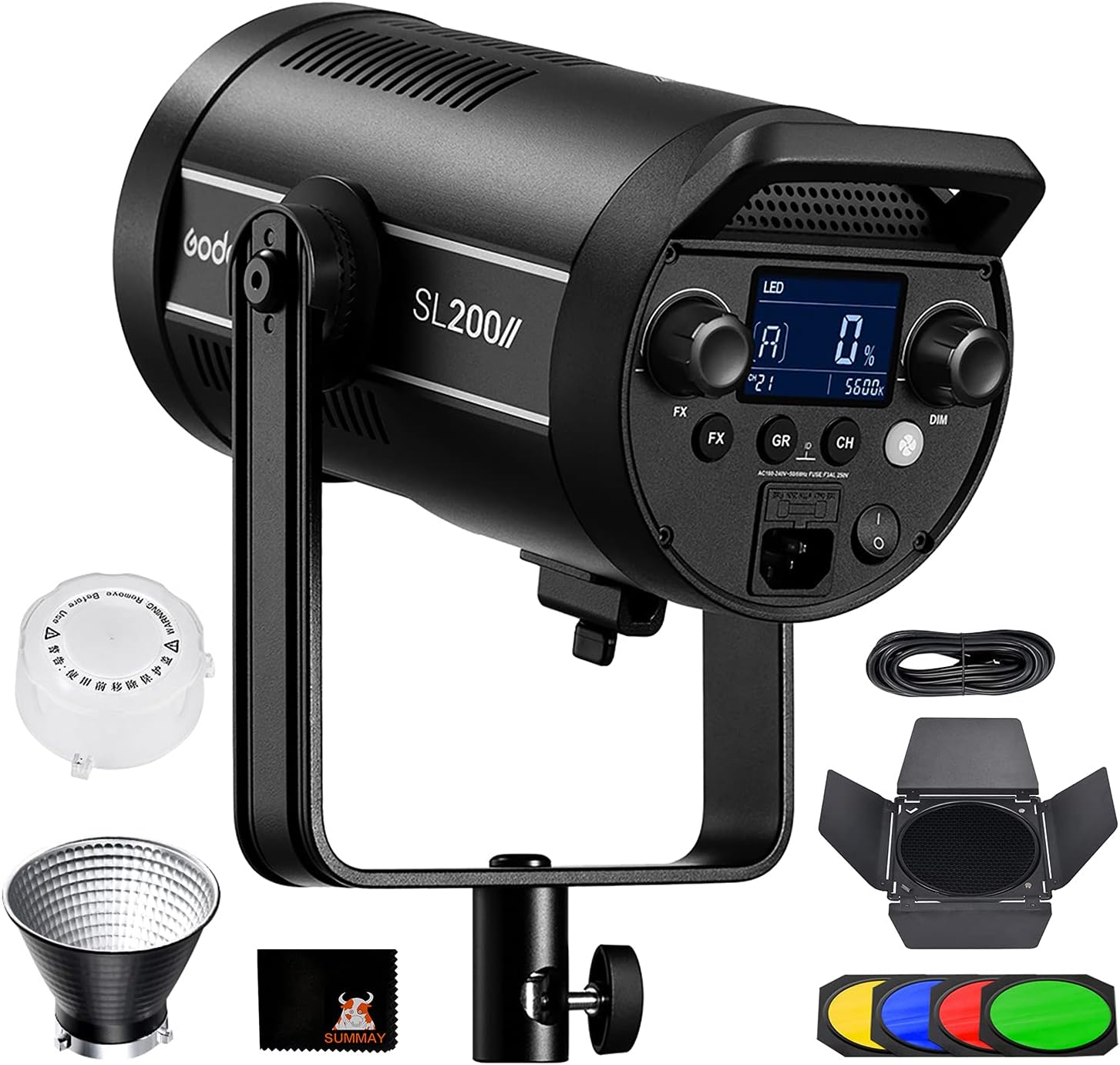 GODOX SL200WII Daylight-Balanced Continuous-Output Lighting-Photography ...