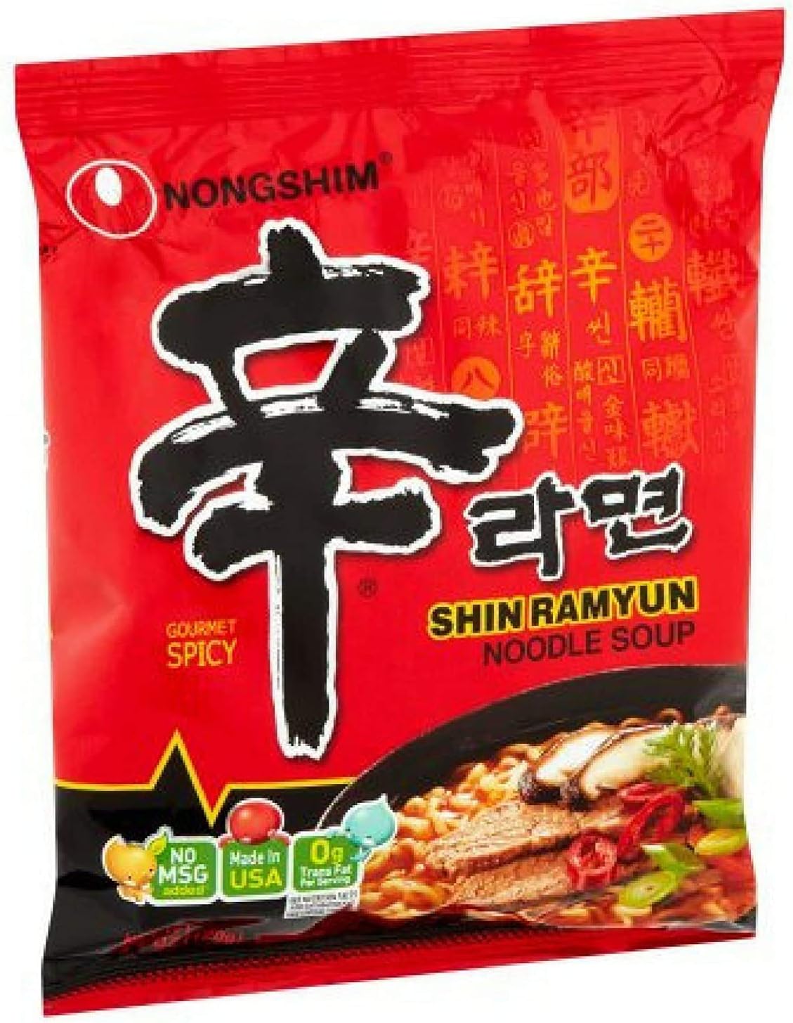 Amazon.com : Nongshim Gourmet Spicy Shin Noodle Soup Bowl, 12 Pack ...