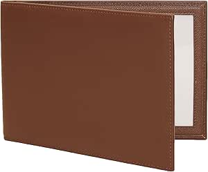 Amazon.com - Karandu Double 5x7 Landscape Leather Picture Frame - Cognac