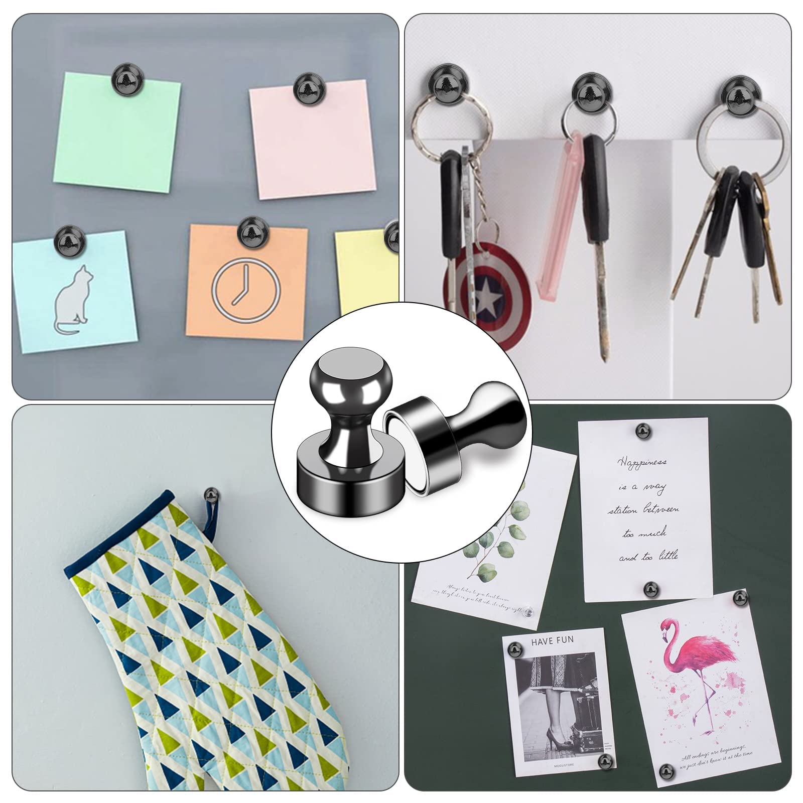 Snapklik.com : Fridge Magnets 60Pcs Refrigerator Whiteboard Small ...