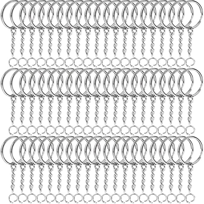 Decorcrafts 25mm Open Jump Ring Connector Key Case (Silver) Used for ...