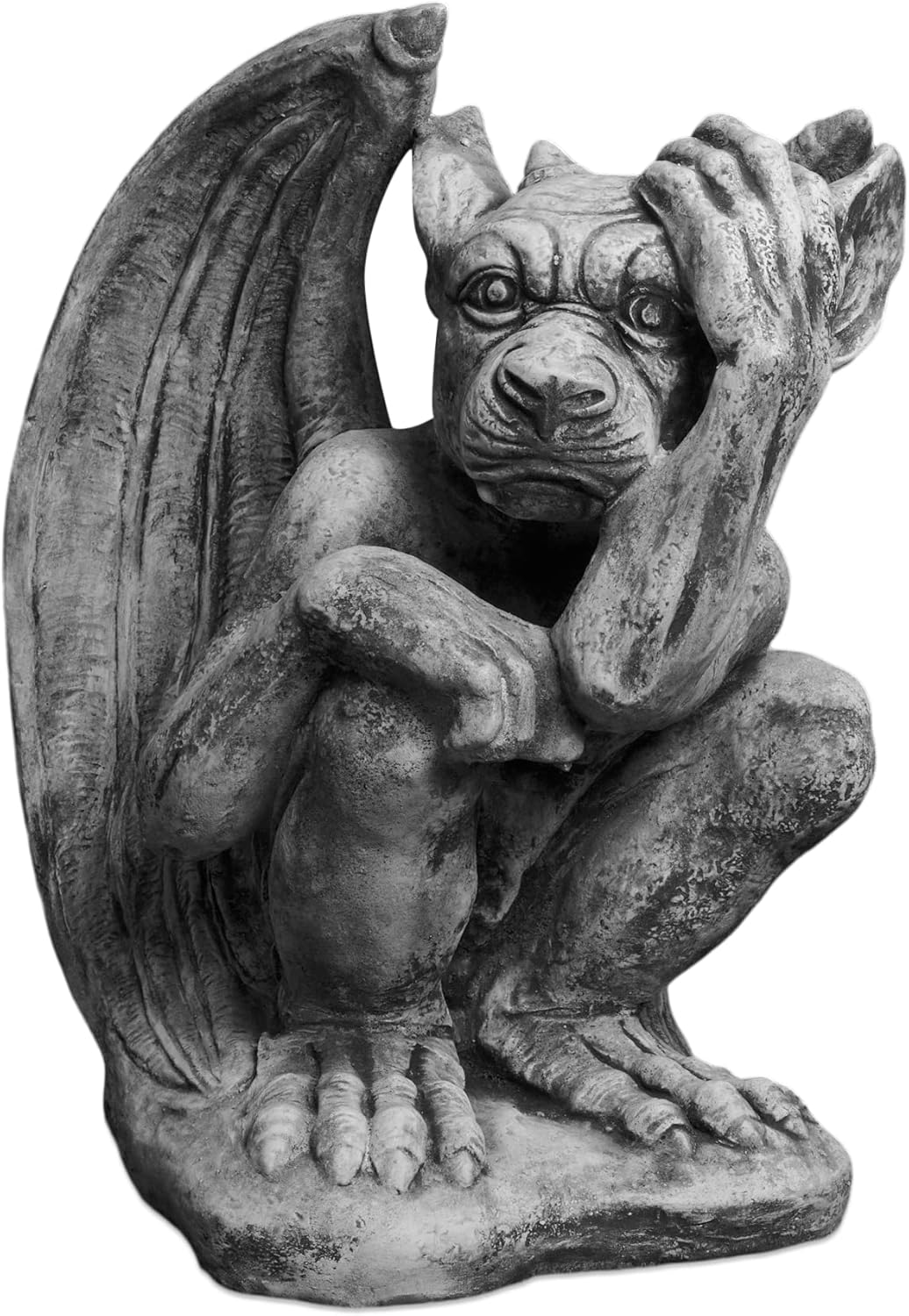 gartendekoparadies.de Gargoyle the Thoughtful, stone figure, H. 43 cm ...