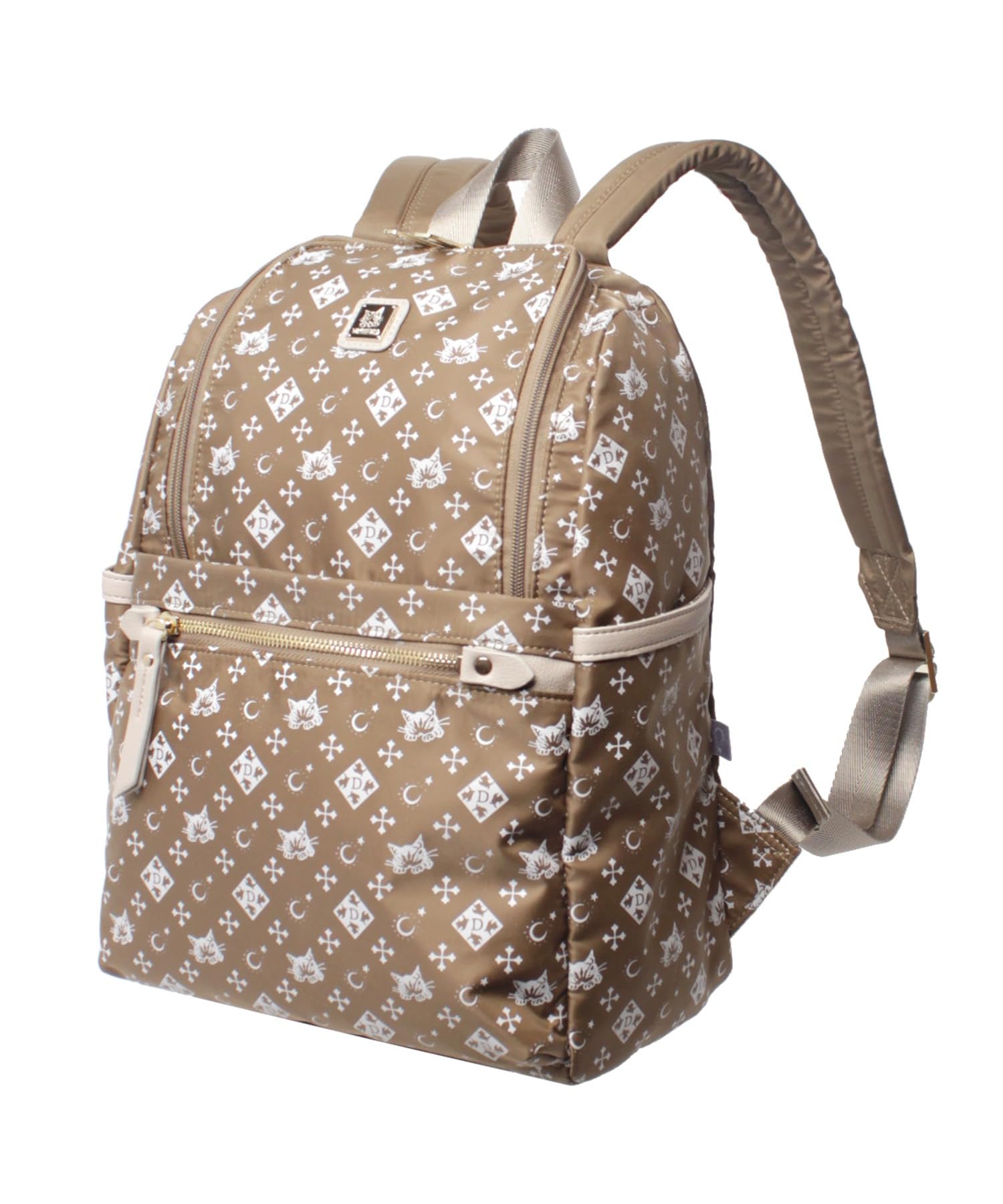 Amazon.co.jp: [わちふぃーるど] リュック デイパック バックパック 2wayバッグ レディース 斜めがけ モノグラム おしゃれ 猫 ねこ柄 ネコのダヤン WTSK-05 ...