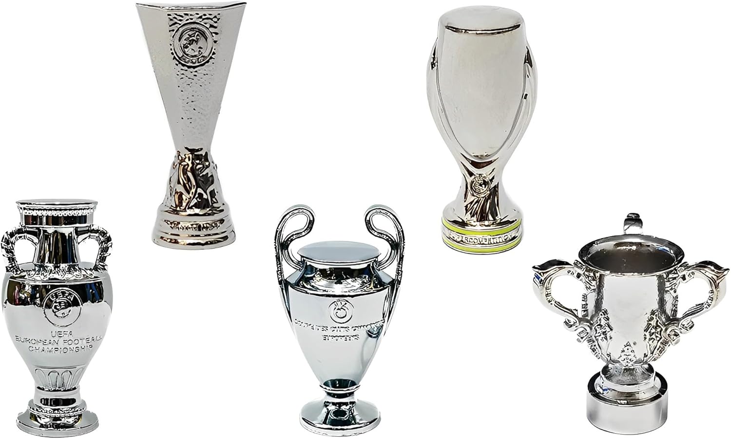 Amazon.com: Arazi 5 Pcs Set Mini European Soccer Trophy Champions ...