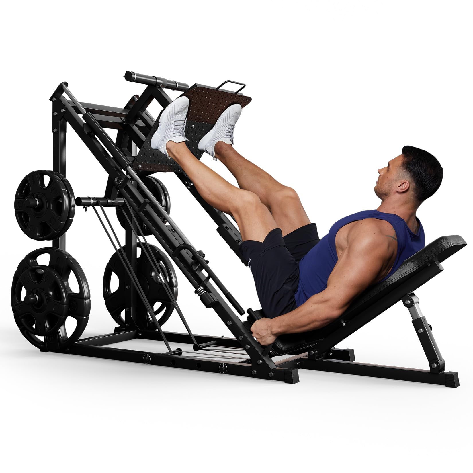 Amazon.com : Leg Press Machine, 45 Degree Leg Exercise Machine for Home ...