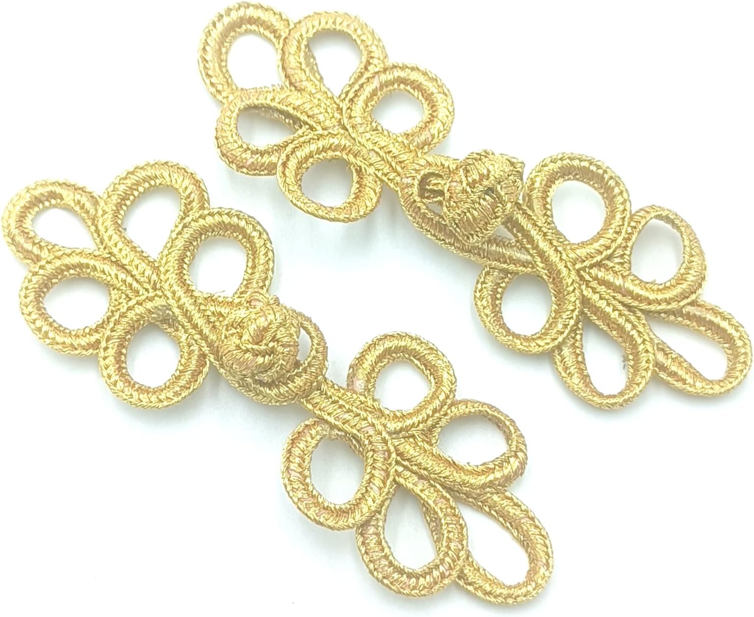 Amazon.com: YOOGCORETT 6 Pairs Gold Chinese Knots Frog Buttons Vintage ...