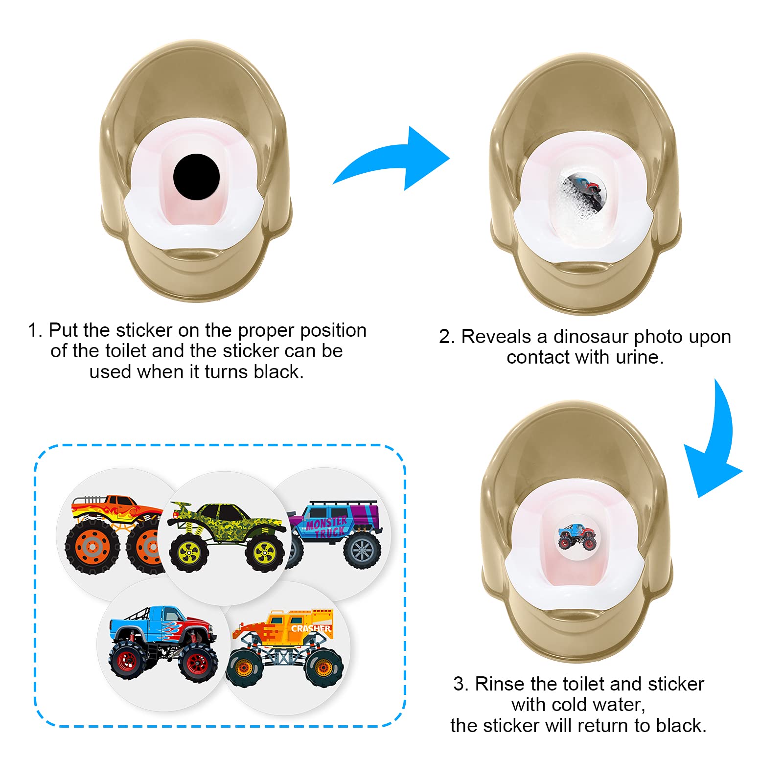 Snapklik.com : 10 Pieces Potty Training Seat Truck Potty Training ...