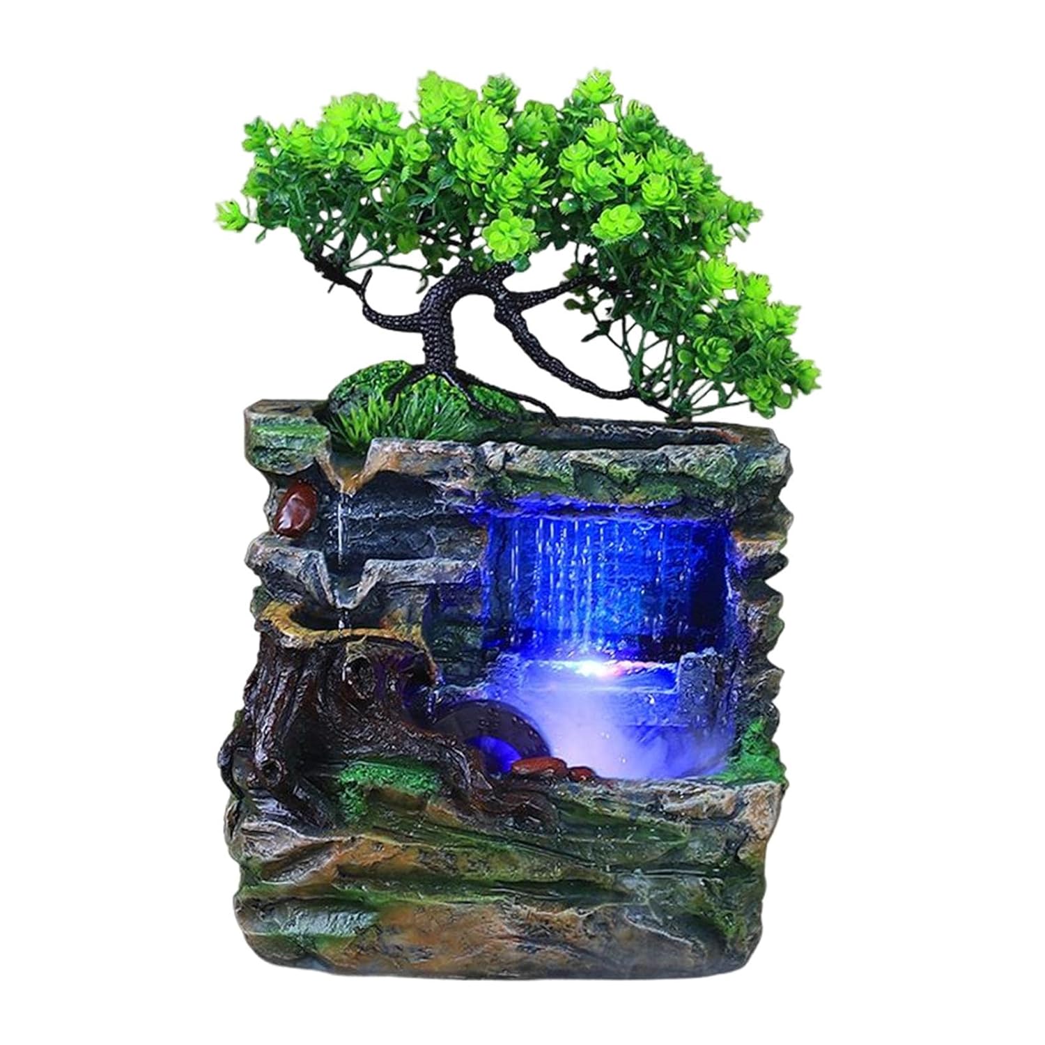 CALANDIS® Indoor Water Fountains Rockery Landscape Desk Waterfall ...