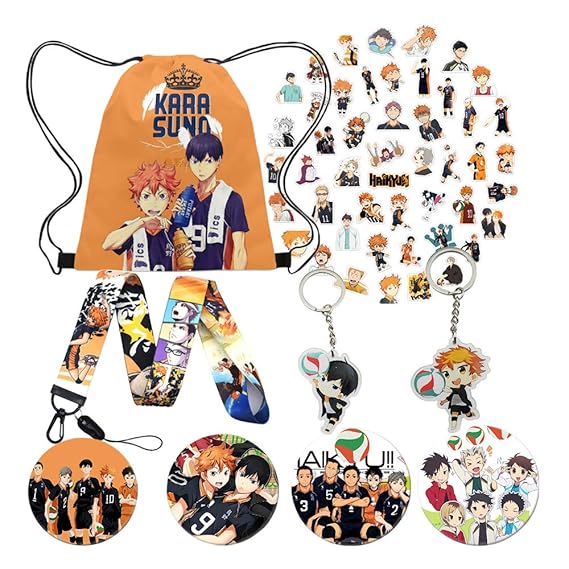 Buy Anime Haikyuu Bag Gift Set - 1 Haikyuu Drawstring Bag Backpack, 1 ...