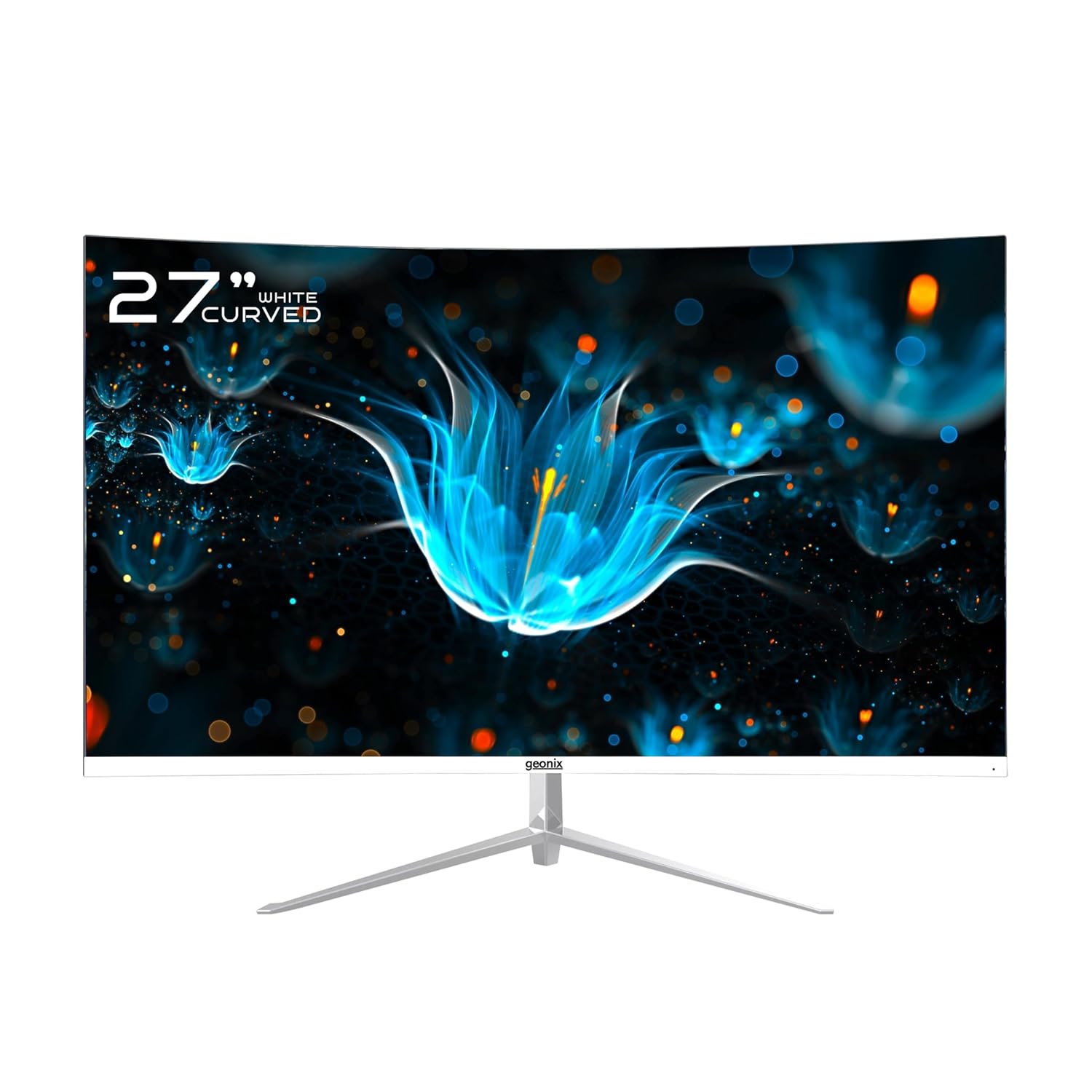 GEONIX Neon 27" LED Curved Monitor 68.58 CM,75Hz Refresh Rate,4000:1 ...