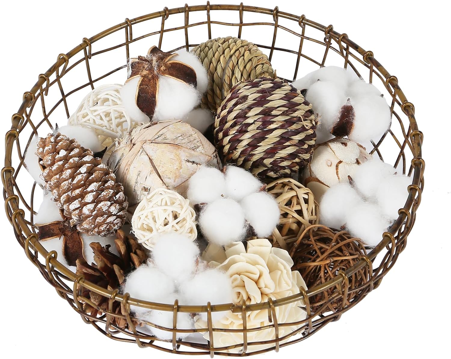 Amazon.com: Rattan Ball, Bag of Assorted Decorative Spherical Natural ...