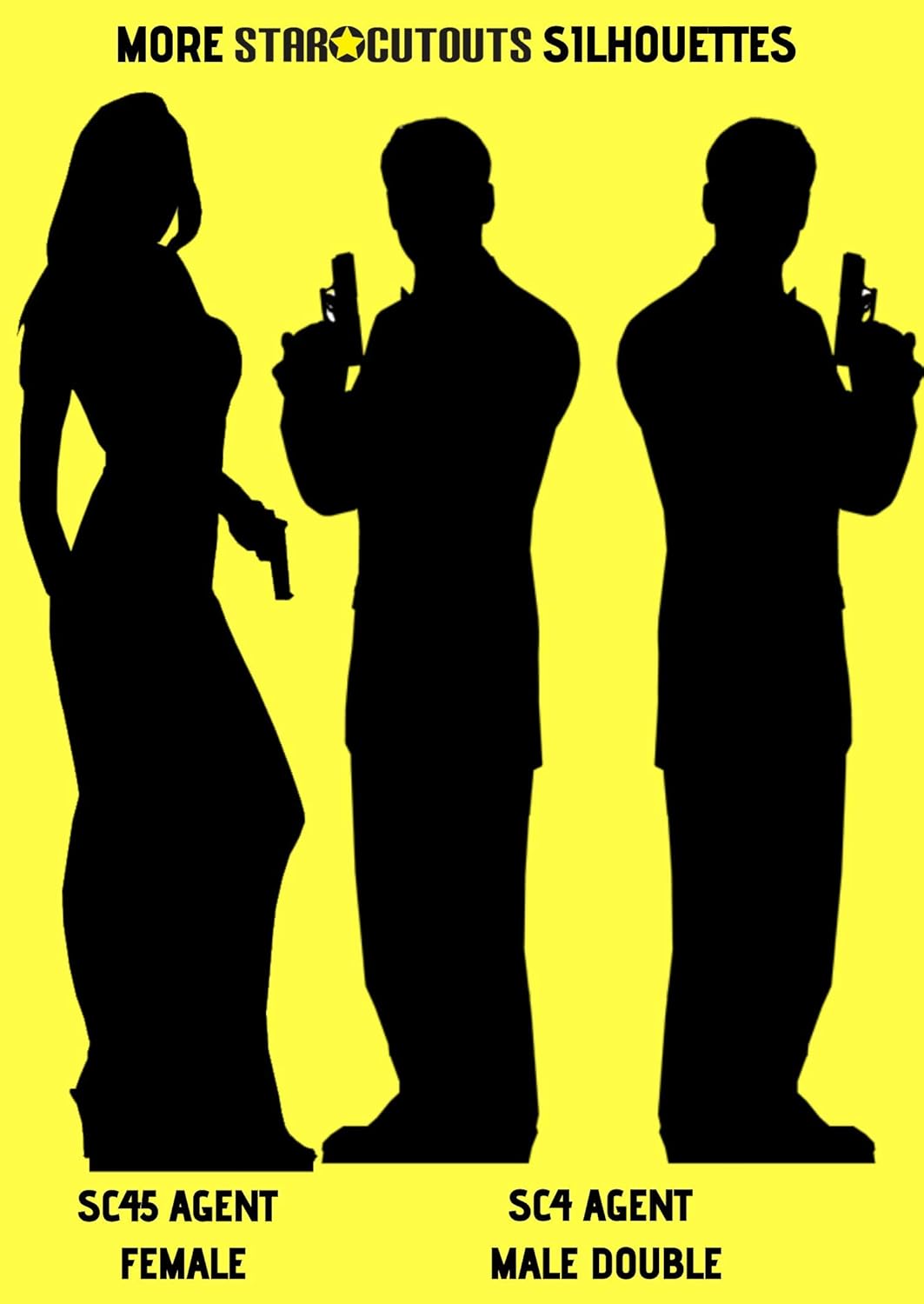 Star Cutouts Cut Out of A Secret Agent Male – TopToy