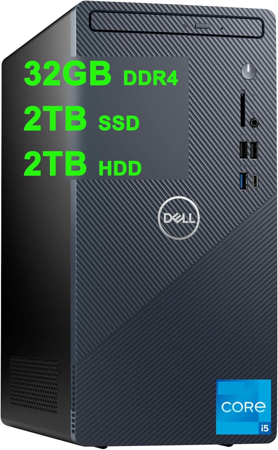Amazon.com: Dell Inspiron 3910 Business Desktop Computer I 12th Gen ...