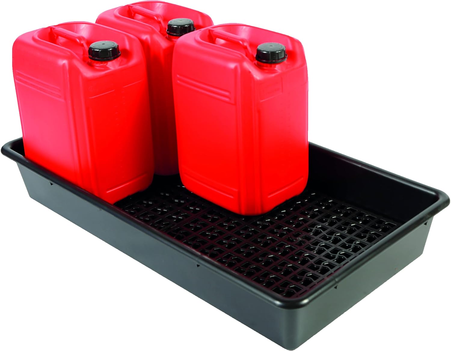 6 x 25L Bunded Drum Trays with container stand from The Lean Centre ...