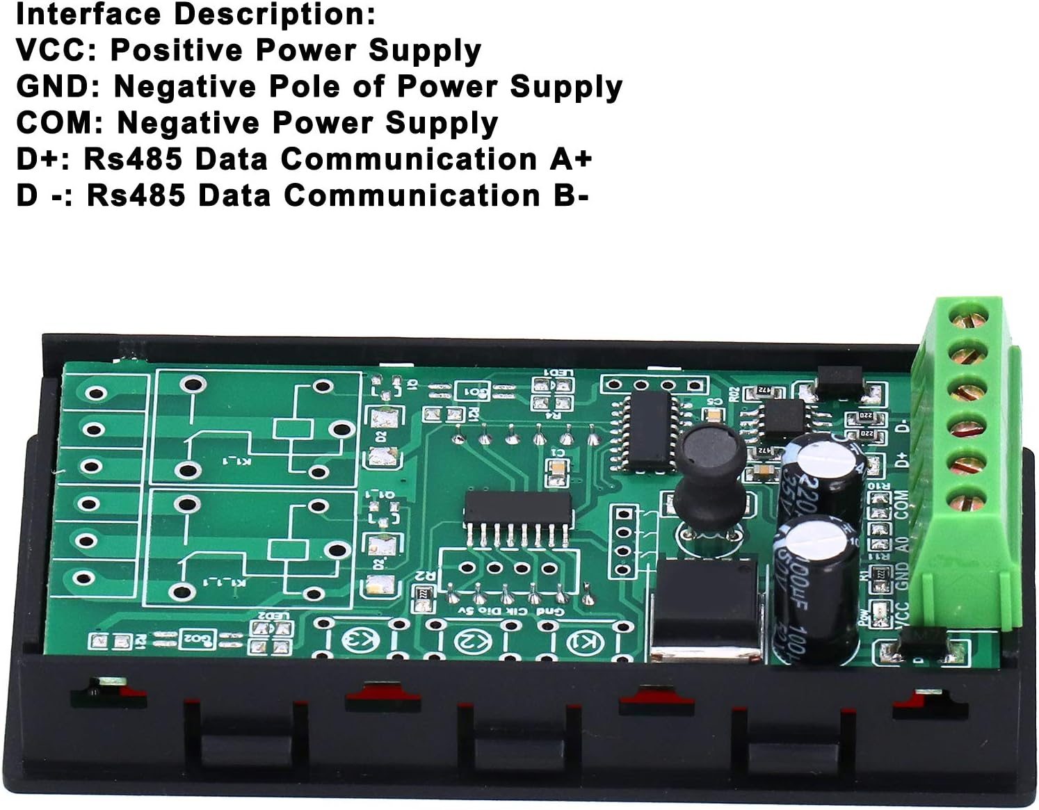 Buy LED 7 Segment Display, MODBUS-RTU Display Module, 4 Digits Display ...