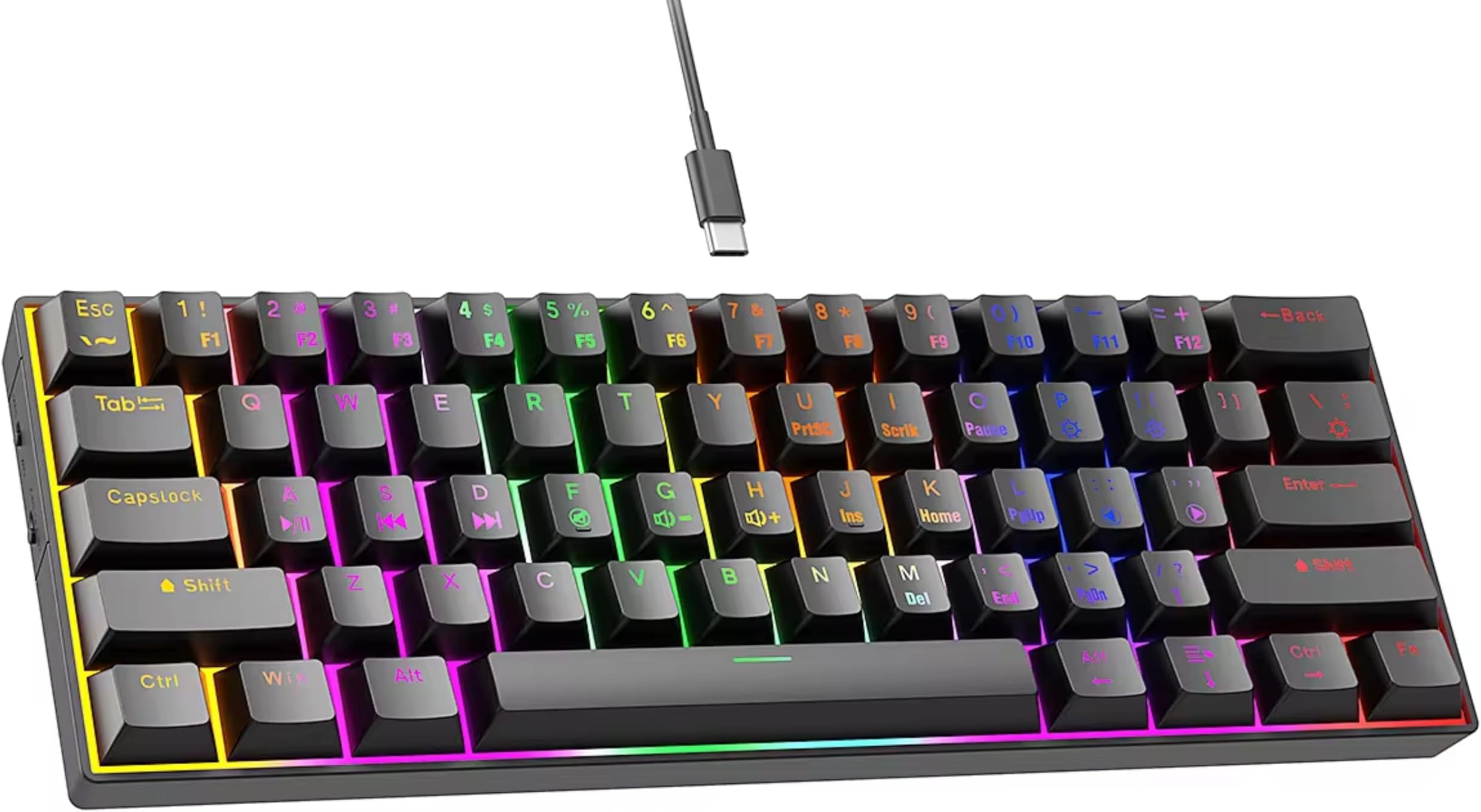 Amazon.in: Buy Ant Esports MK1500 BT Mini 60% Pro RGB Wireless Gaming ...