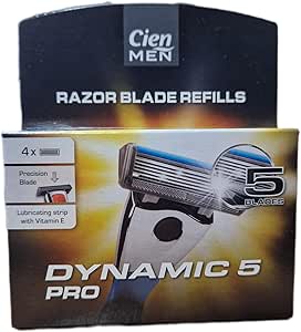 Lidl Cien Men - Dynamic 5 Pro Razor Refills | Pack of 4 : Amazon.co.uk ...