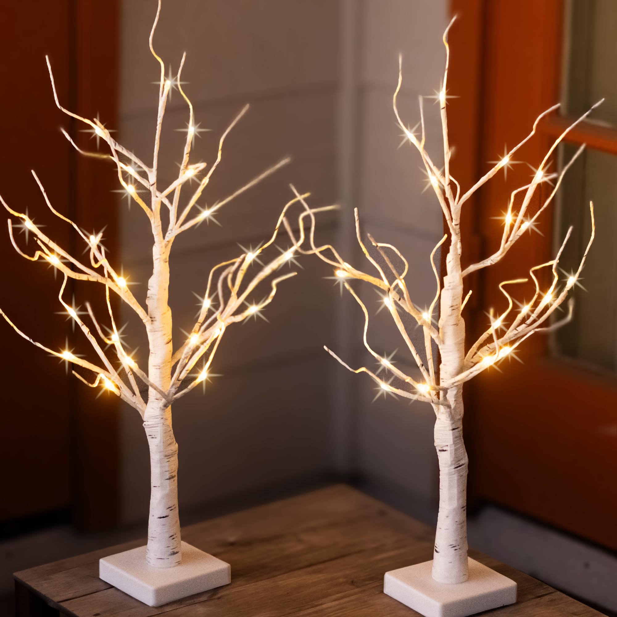 Snapklik.com : Easter Tree Lighted Birch Tree