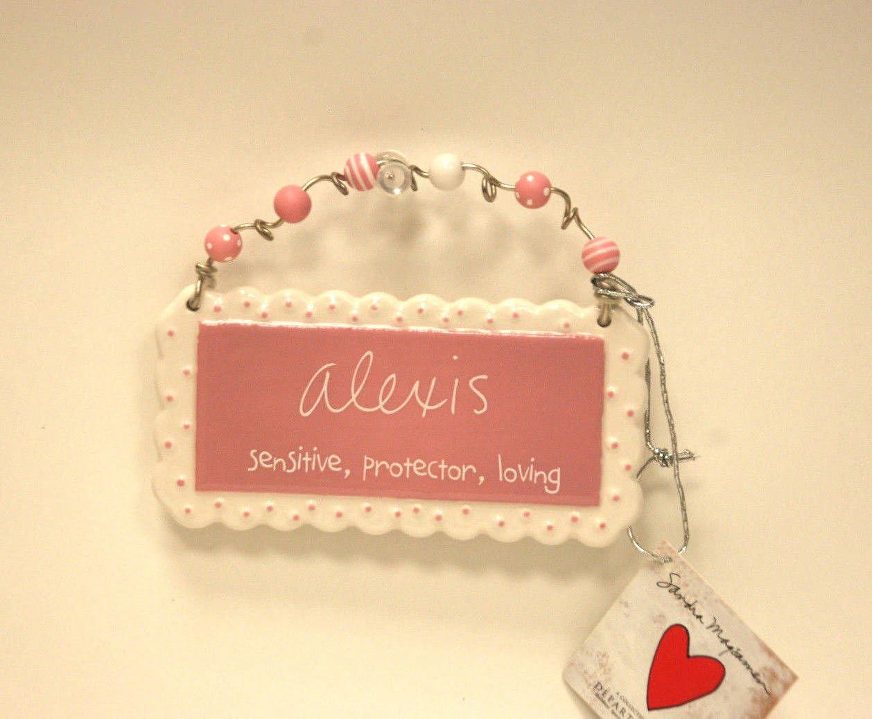 Amazon.com: "Department 56" Alexis Name Tag Ceramic (797461)