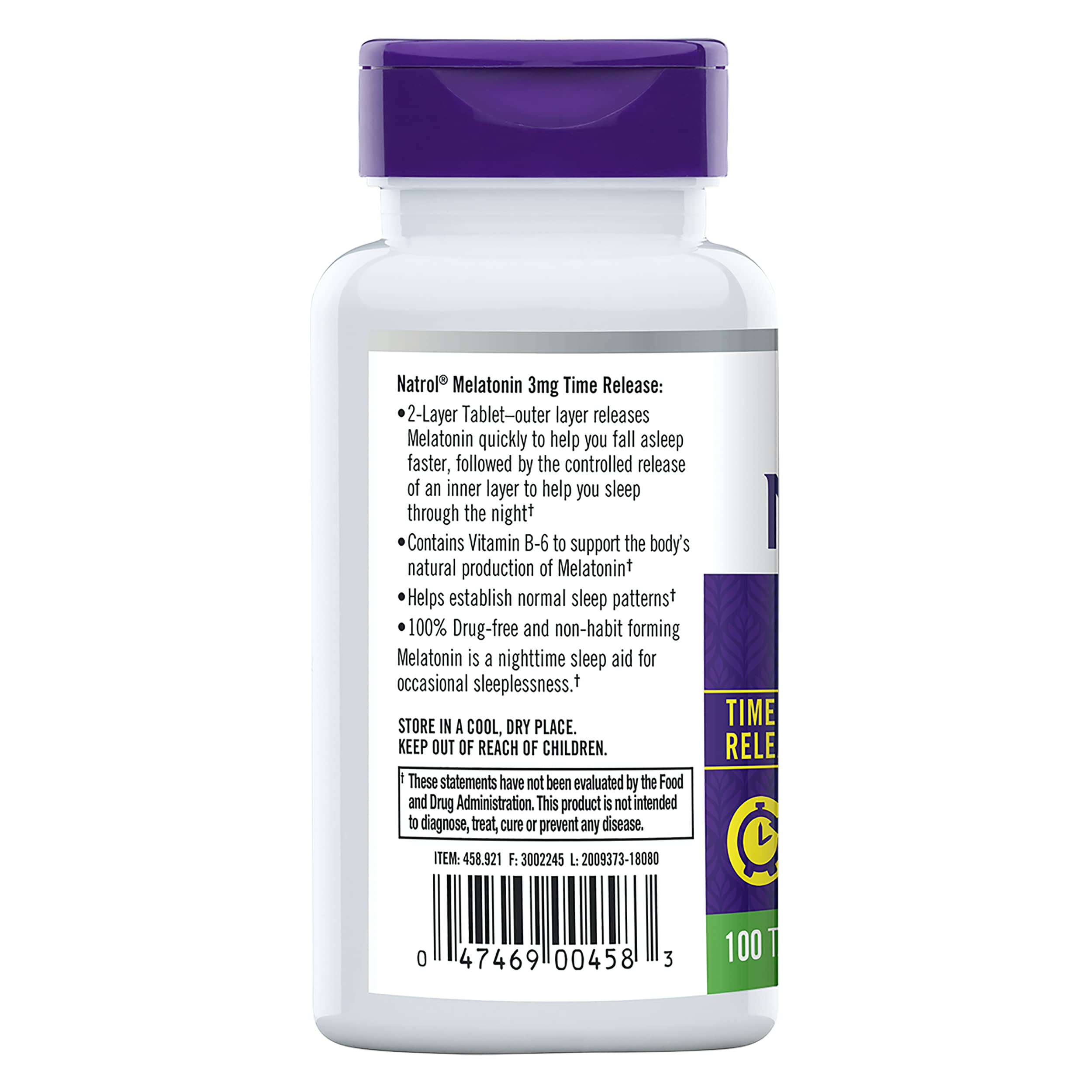Snapklik.com : Melatonin Time Release Tablets, Helps You Fall Asleep ...