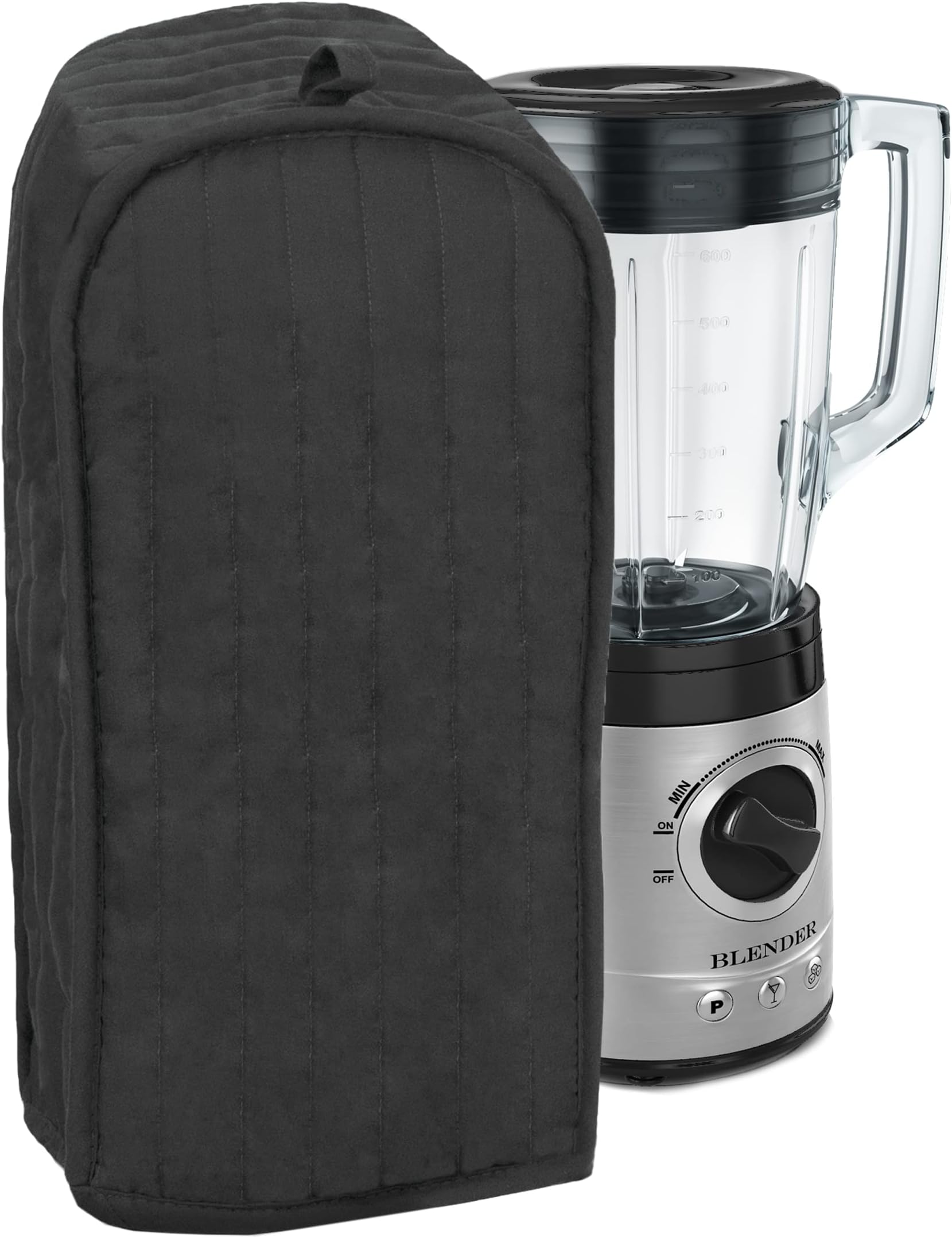 Amazon.com: Black Solid Color Quilted Blender Appliance Cover : Home ...