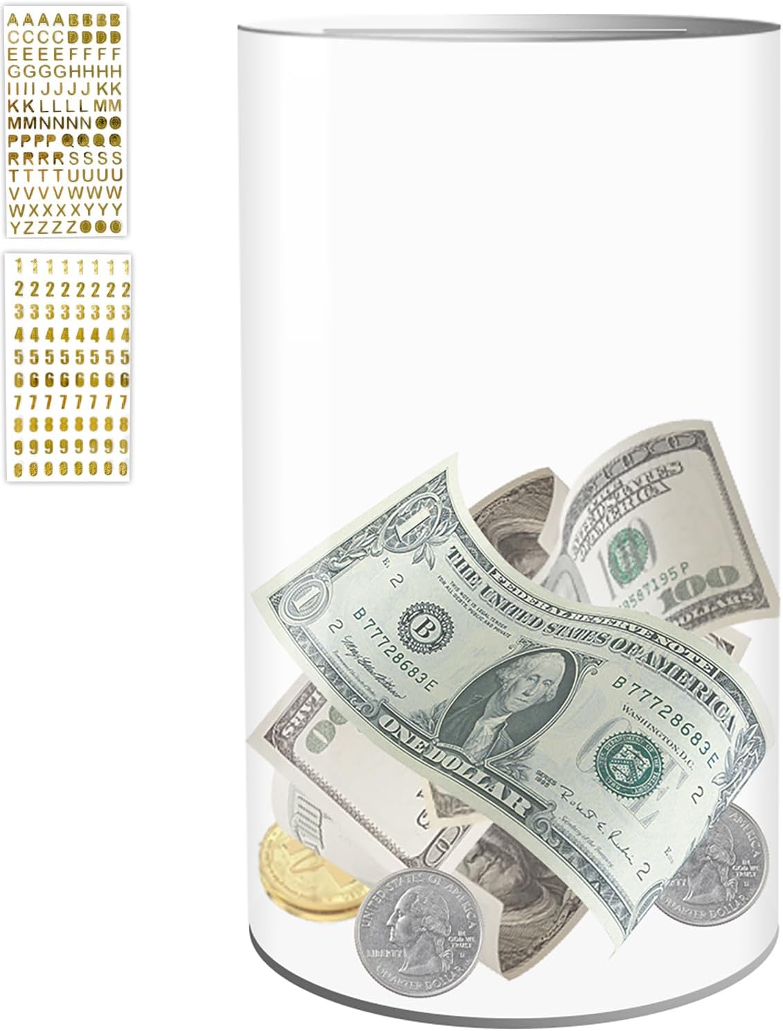 Amazon.com: AIPOR Clear Piggy Bank for Adults/Kids Must Break to Open ...