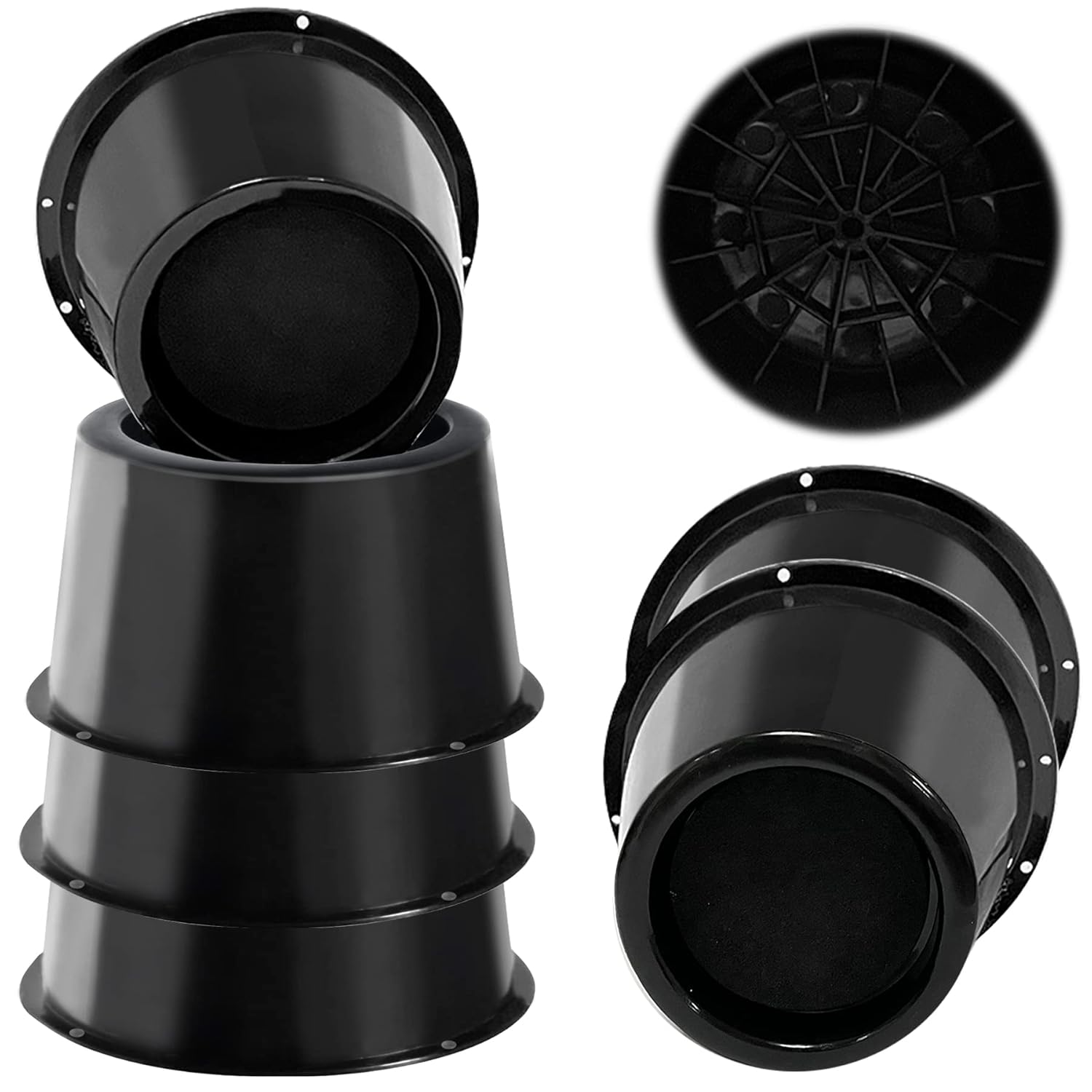 Hiflora 2 Inch Furniture Risers/Bed Risers, Adds Height to Heavy ...