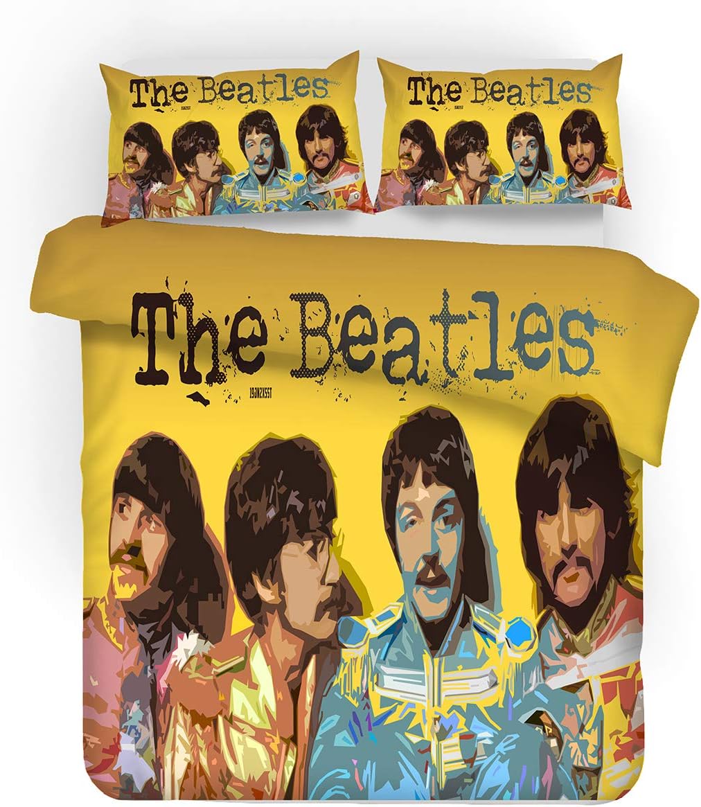 NICHIYO The Beatles Bed Linen Set - Duvet Cover and Pillow Case ...