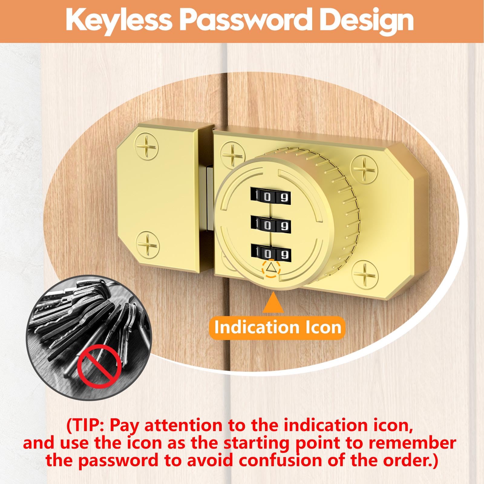 Snapklik.com : Mixizigoz 3-Digit Password Cabinet-Combination-Locks For ...