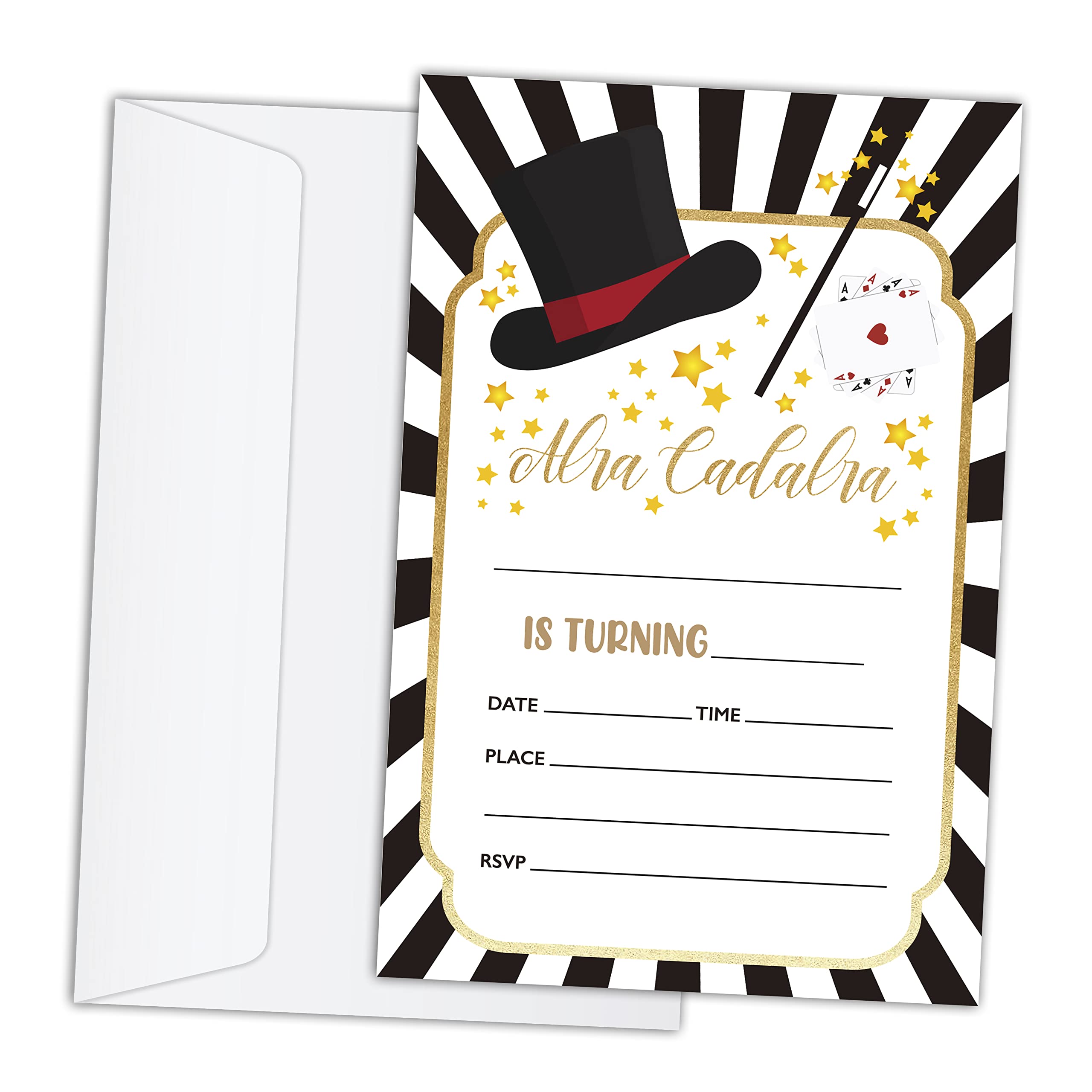Magic Show Birthday Party Invitations