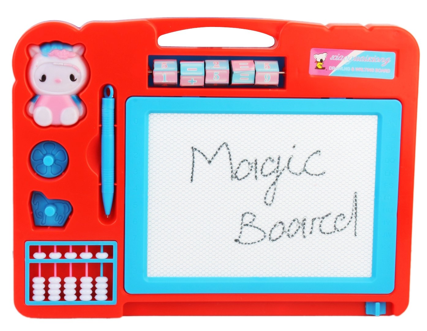 Double Sided Magic Writing Board with Calculation Panel & Abacus for ...