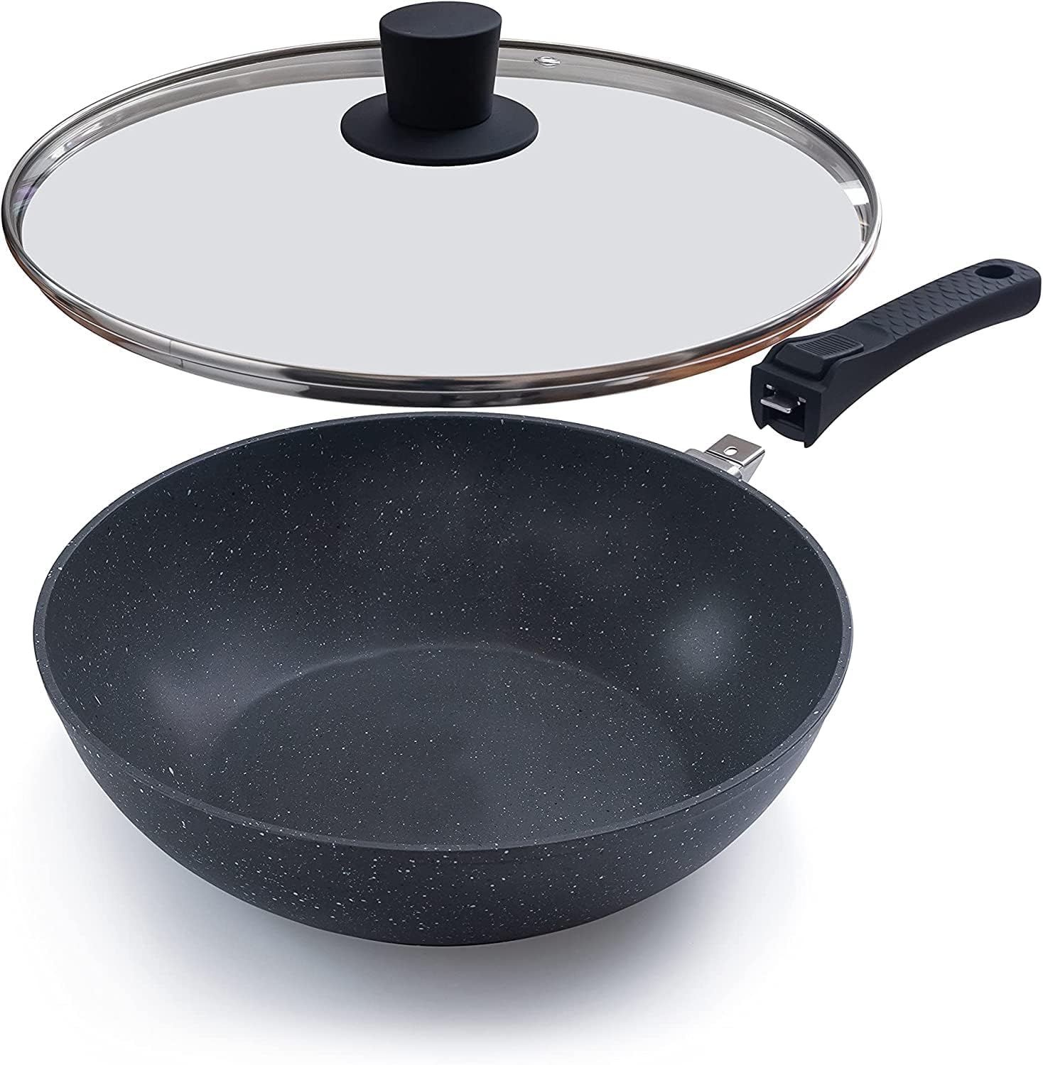 YOSUKATA Carbon Steel Wok Pan – 13.5"/34 cm Woks and Stir Fry Pans ...