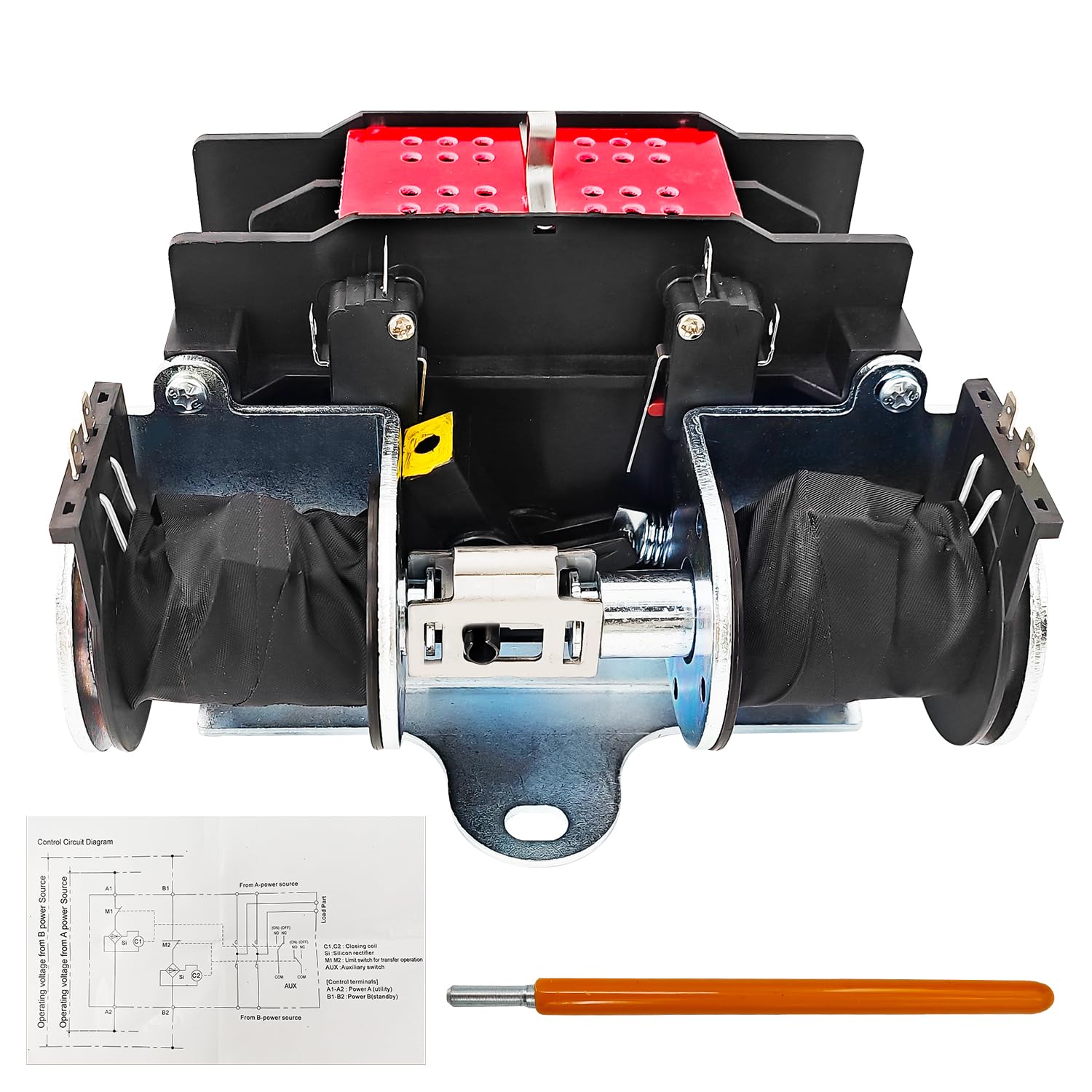 Amazon.com: 0L2910 Transfer Switch with Handle 100A 2P 250V Replacement ...