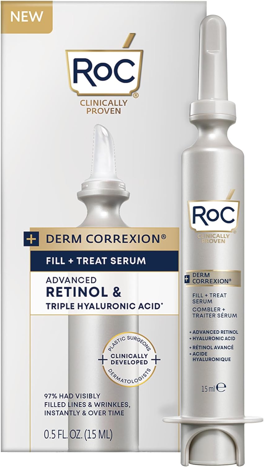 RoC Derm Correxion®️ Fill + Treat Advanced Retinol Serum, Wrinkle ...