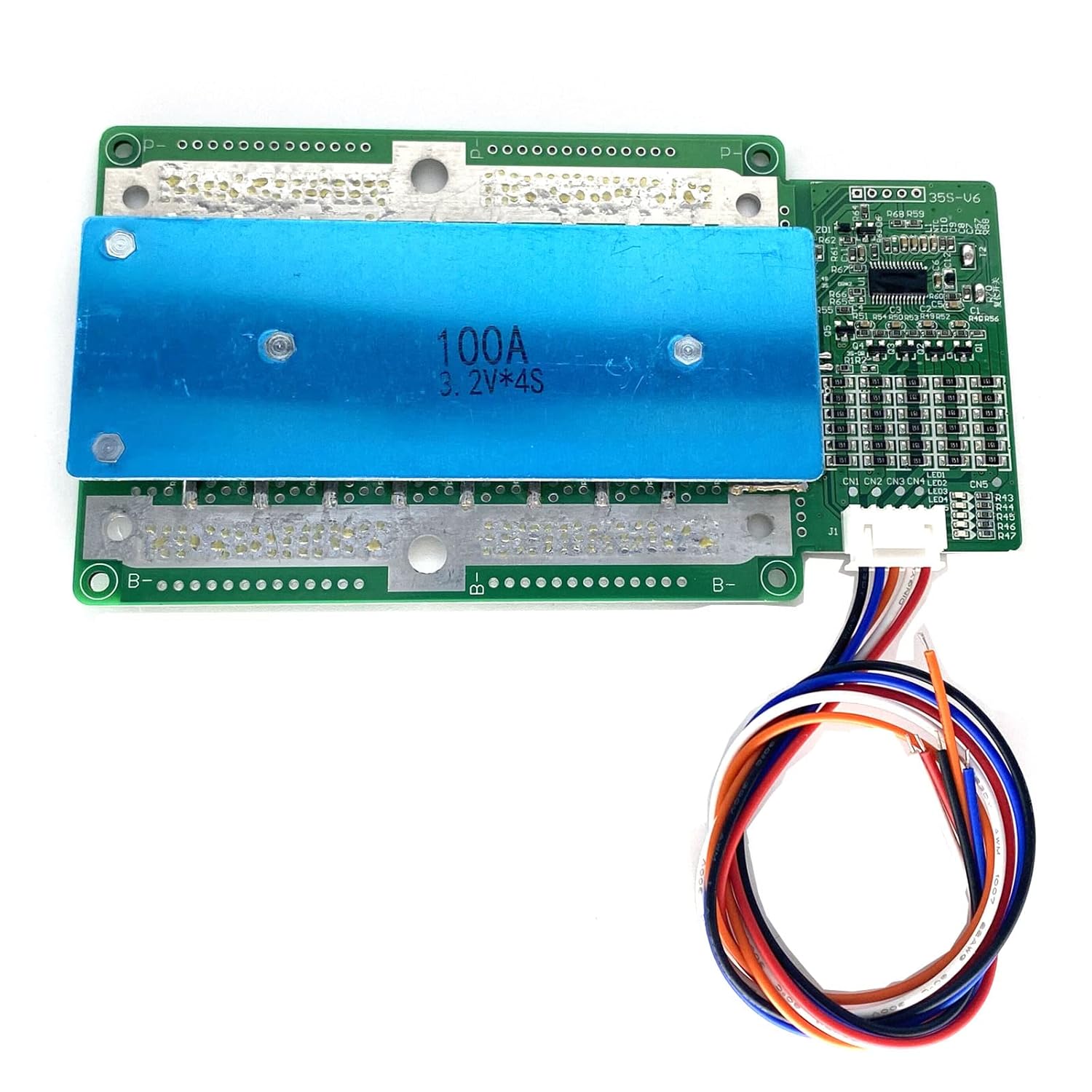 4S 12V 100A BMS LifePo4 Lithium Protection Board Balance High Current ...