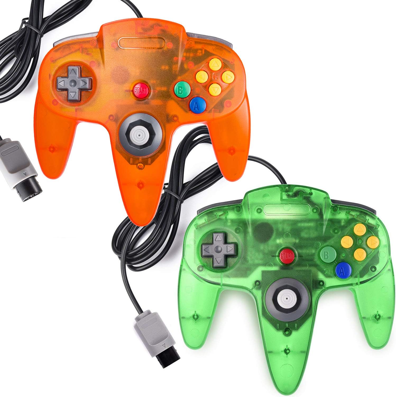 miadore 2 Packs Classic Wired N64 Controller Joystick for N64 Video ...