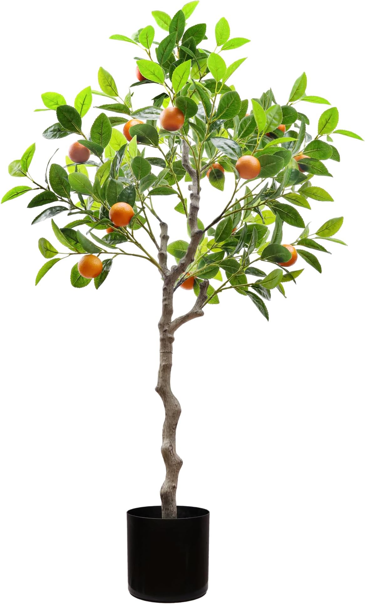 Amazon.com: Gresorth 4Feet Fake Orange Tree Artificial Green Plant ...