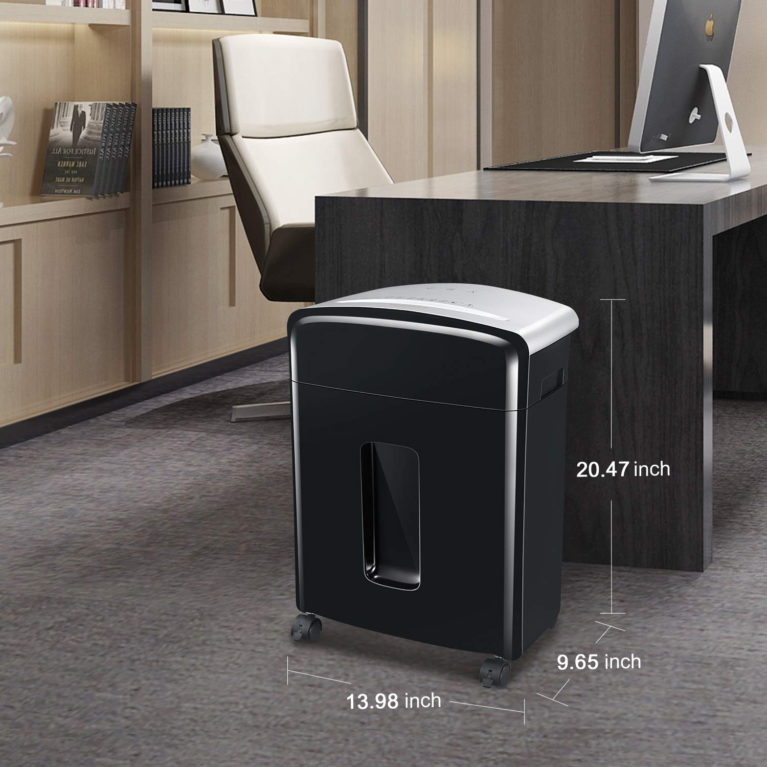 Bonsaii 12-Sheet High-Security Micro-Cut (4x10mm) Paper Shredder, 10 ...