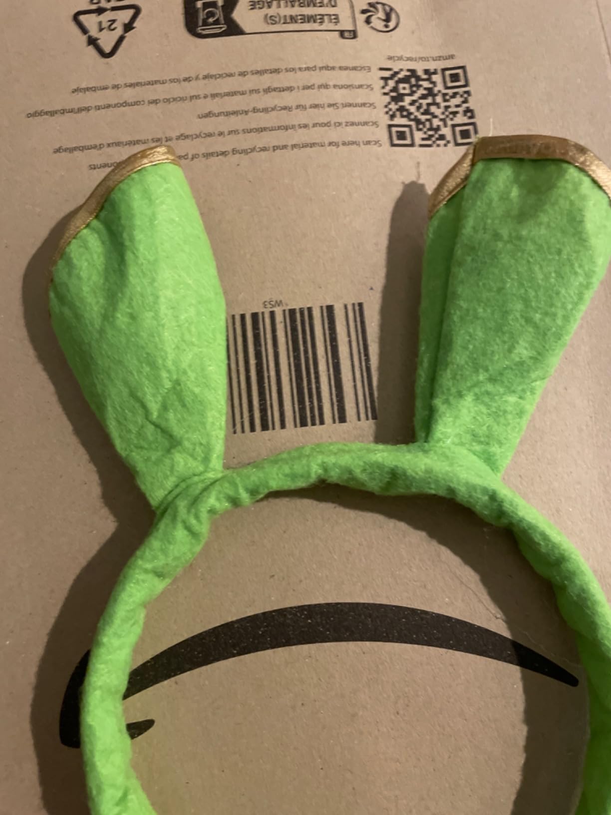 NuJake Green Ogre Costume Headband Alien Ears Cosplay Fancy Dress ...