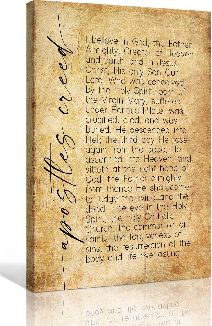 Amazon.com: Apostles Creed Bible Quote Wall Art Scriptureposters Poster ...