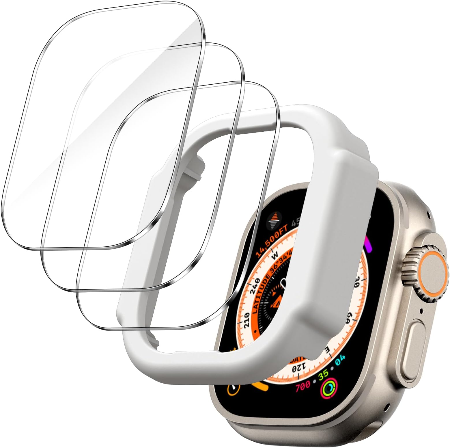 Amazon.com: Ailun for Apple Watch Ultra 2/Ultra Screen Protector [49mm ...