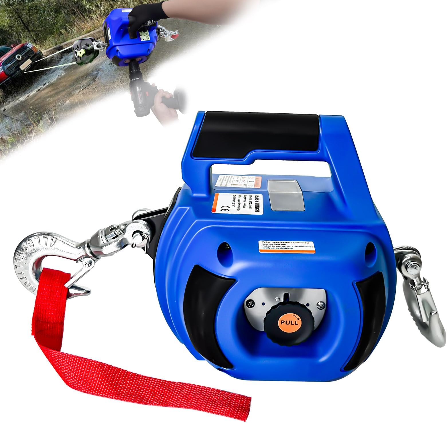 Amazon.com: SuperHandy Capstan Winch - Cordless Brushless Motor, 2000lb ...