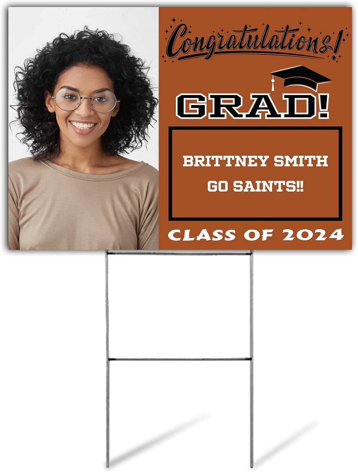 Amazon.com : Personalized Graduation Yard Sign, Custom Class of 2024 ...