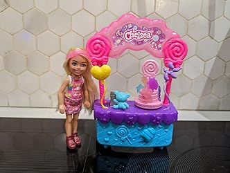 Amazon.com: Barbie Chelsea Doll & Lollipop Stand Playset with ...