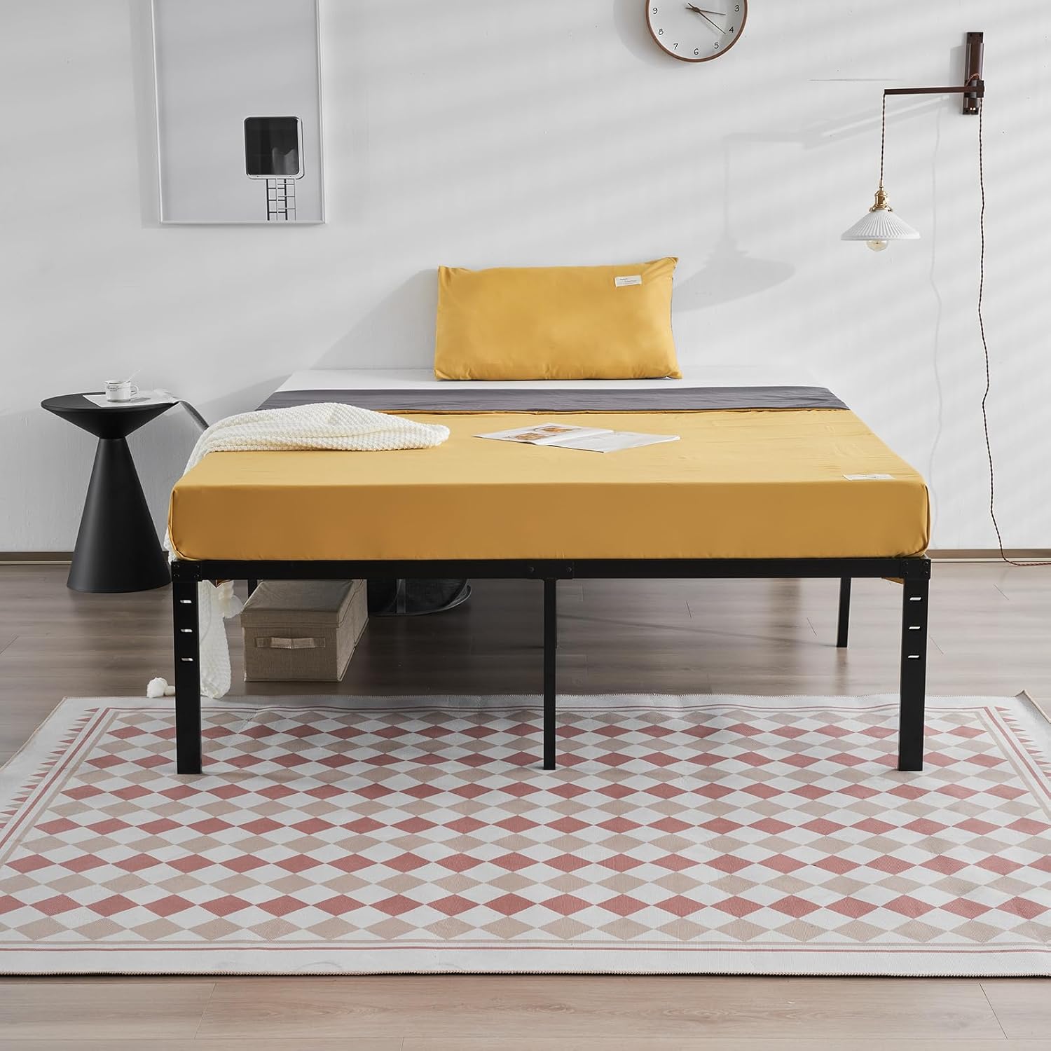 Amazon.com: Bonnlo 12 Inch Metal Platform Full Bed Frame, Double Bed ...