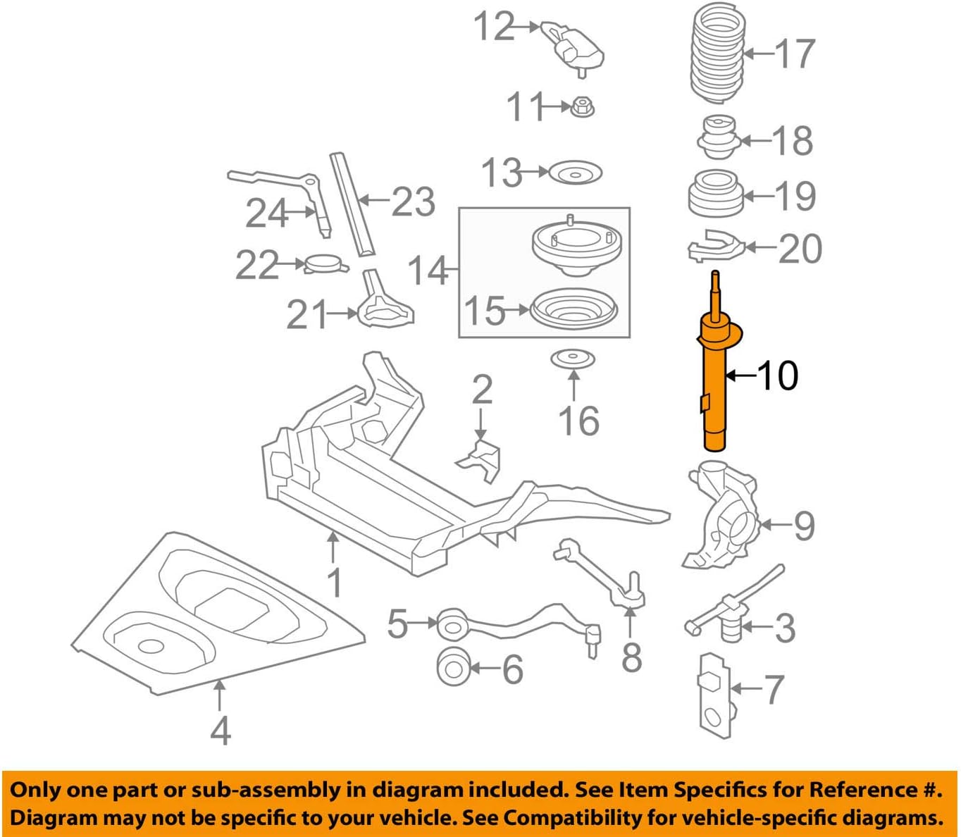 Amazon.com: BMW 31 31 2 284 096, Suspension Strut Assembly : Automotive